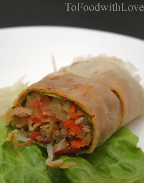To Food with Love: Spring Rolls & Lettuce Wraps