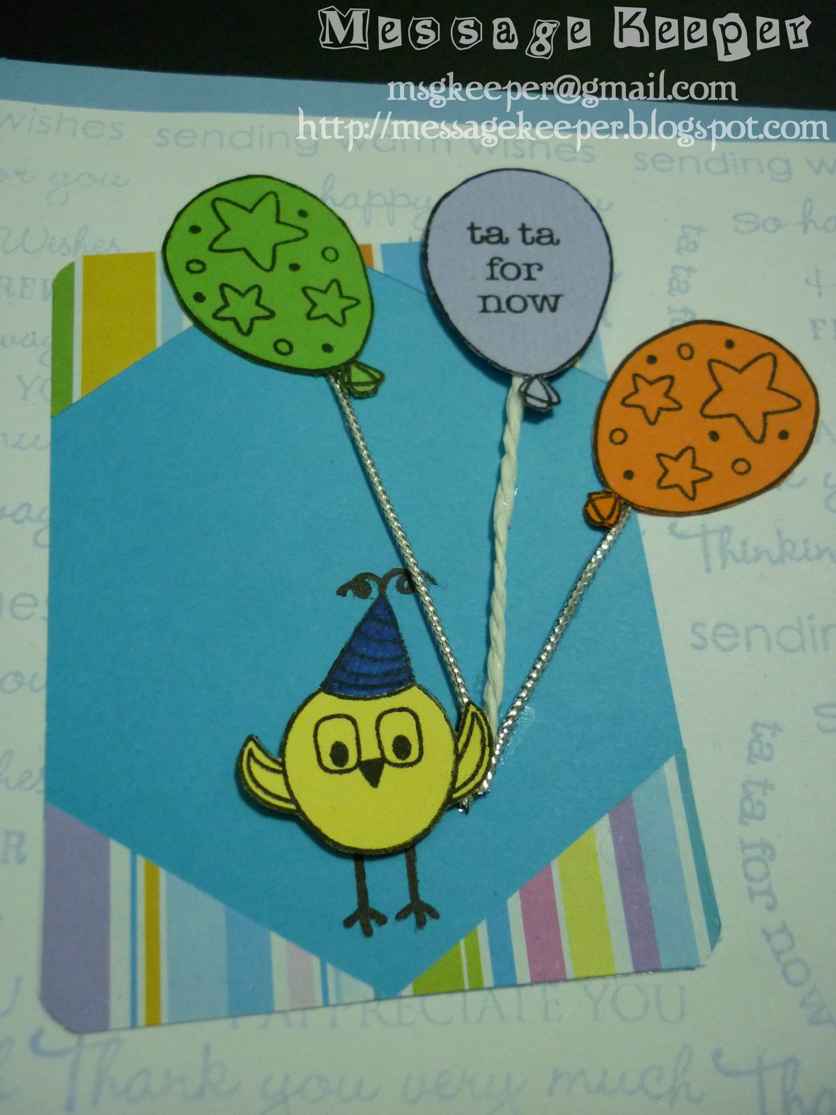 Message Keeper: Farewell Card #2 (Sample)