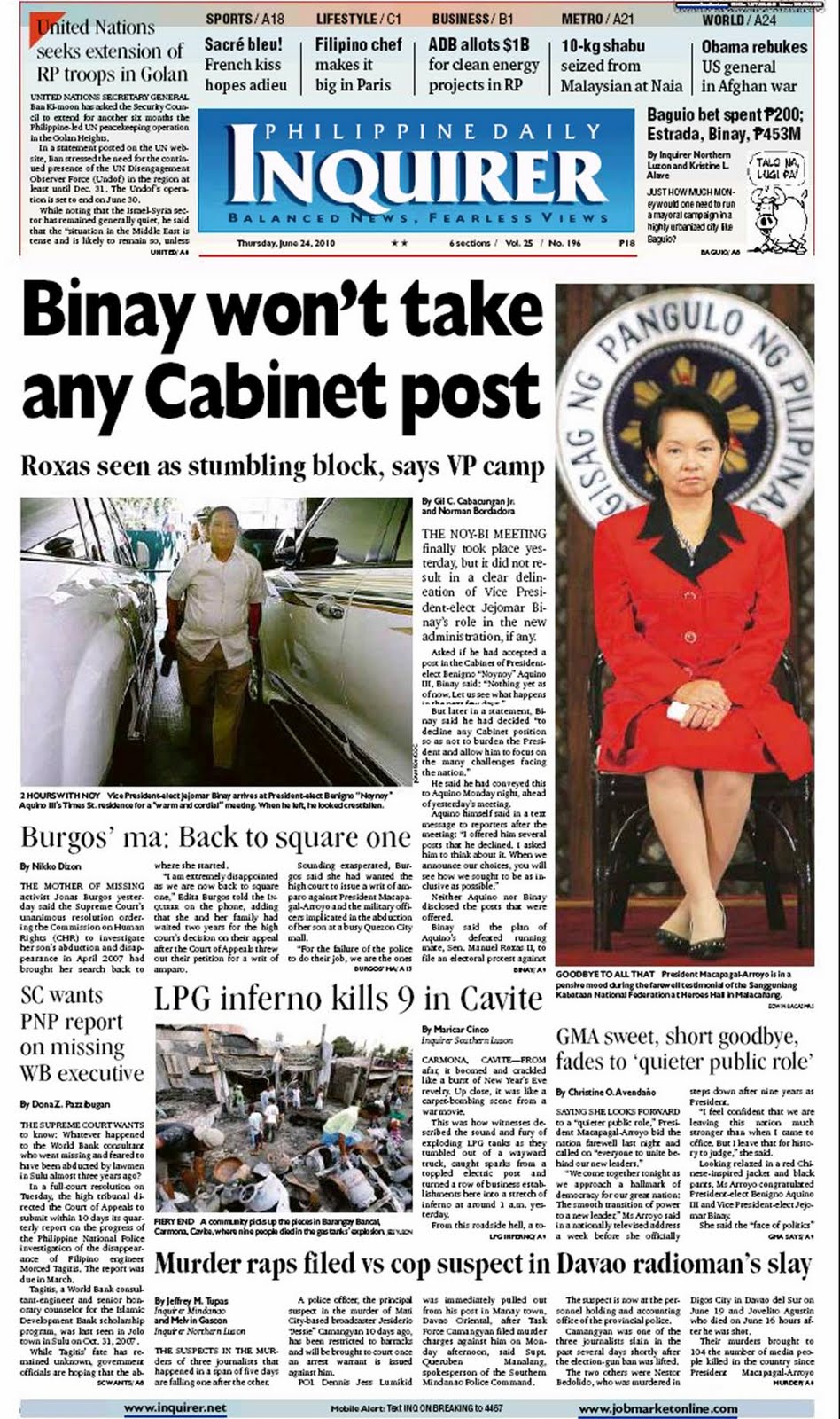 The Inquirer Front Page: June 2010