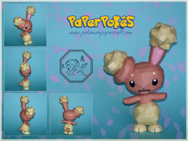 PaperPokés - Pokémon Papercraft: BUNEARY (Chinese New Year 2011)