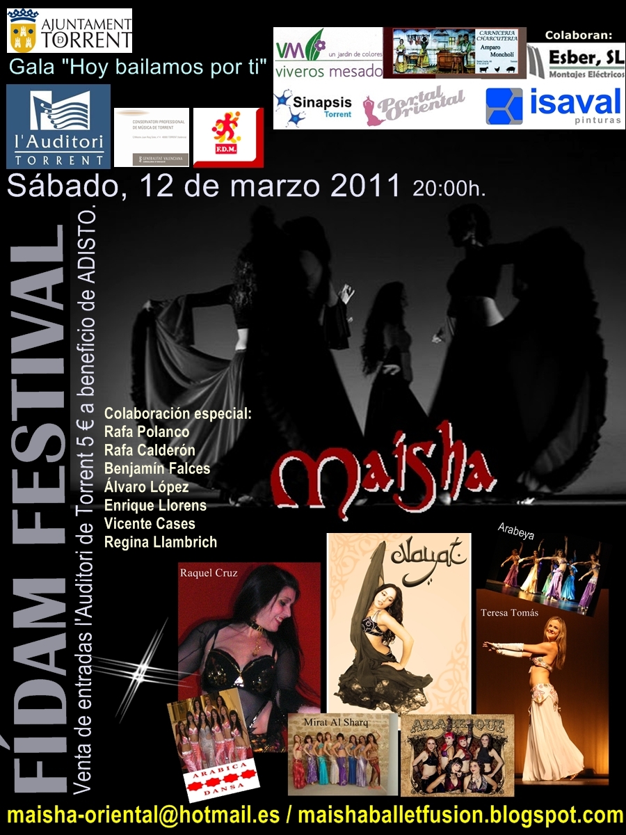 Danza Oriental y Fusión.: CARTEL Y FLYER DEFINITIVOS DEL FÍDAM FESTIVAL