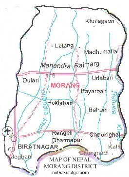 CYBER LETANG( साईबर लेटाङ): Morang:::::: MAP