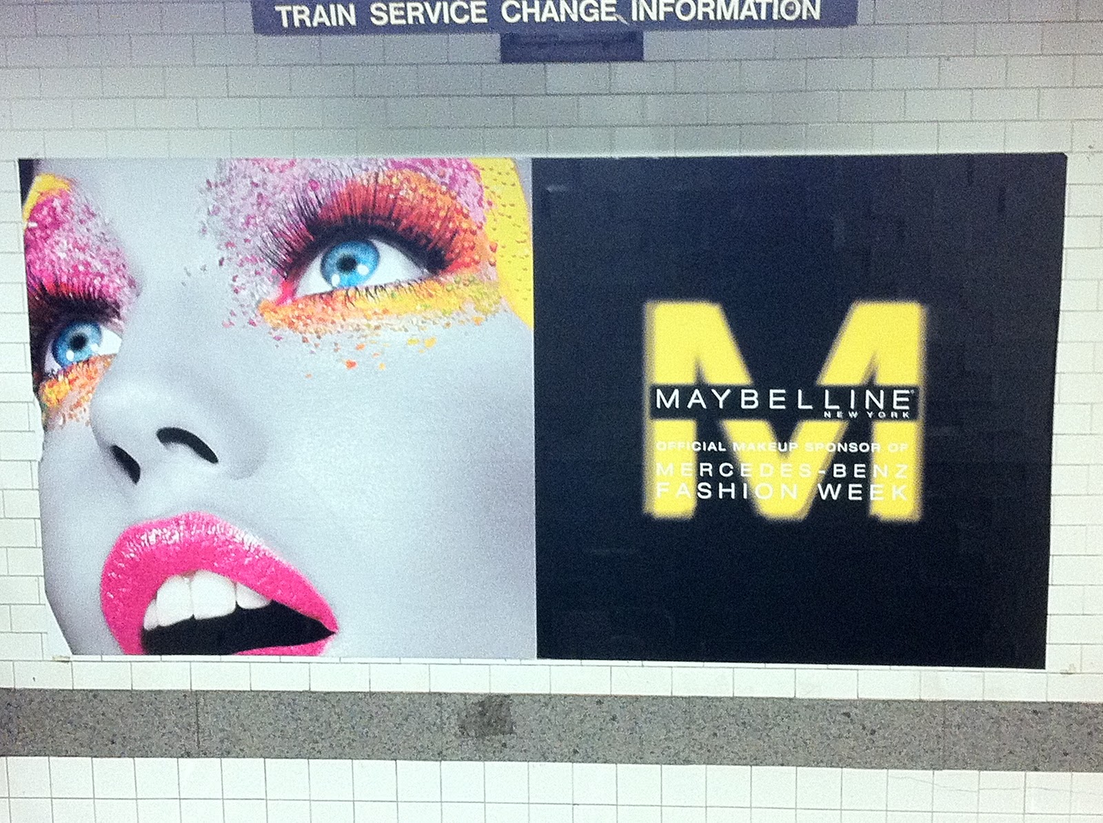Prettied Up: Spotted: beauty inspiration in the NYC subway