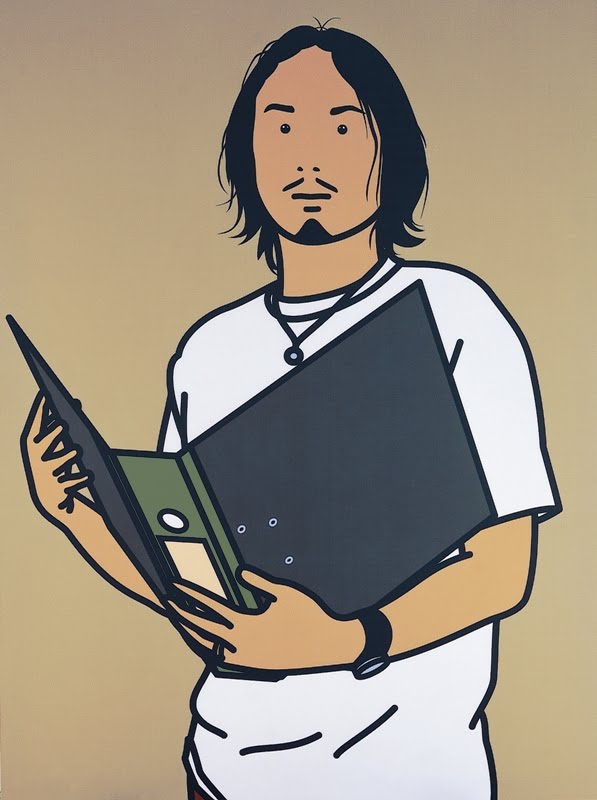 ART ARTISTS Julian Opie Portraits art-artists-julian-opie-portraits