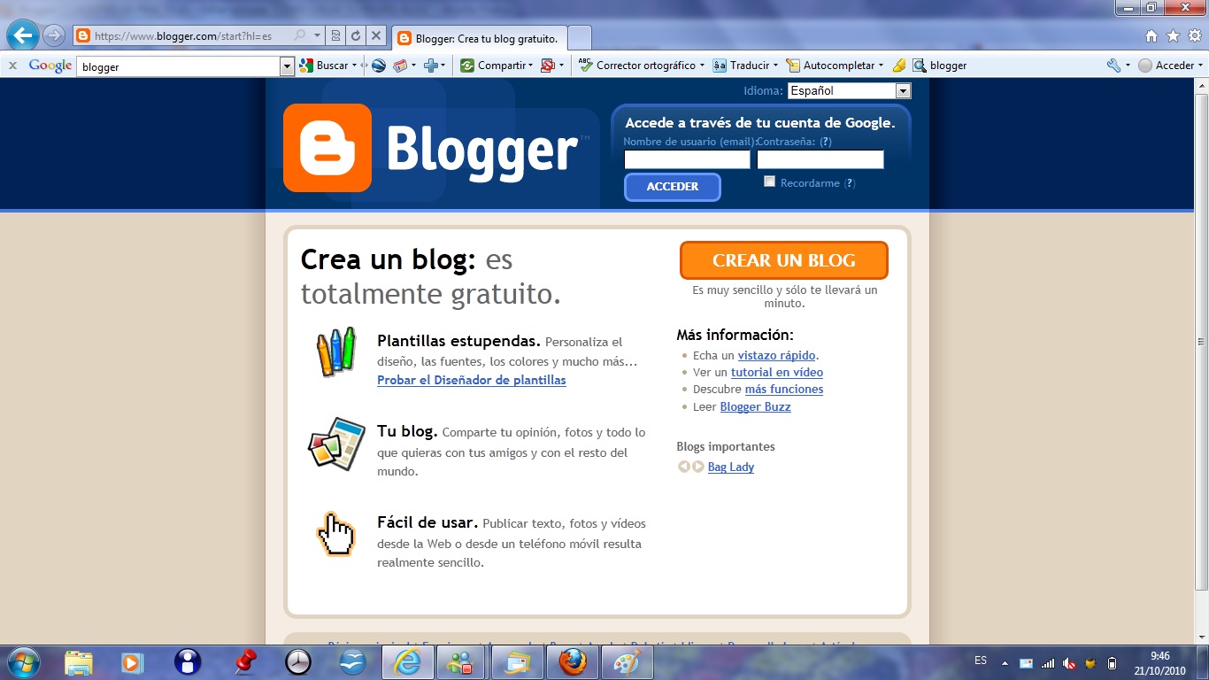 CUADERNO DE PRACTICAS: COMO CREAR TU PROPIO BLOG