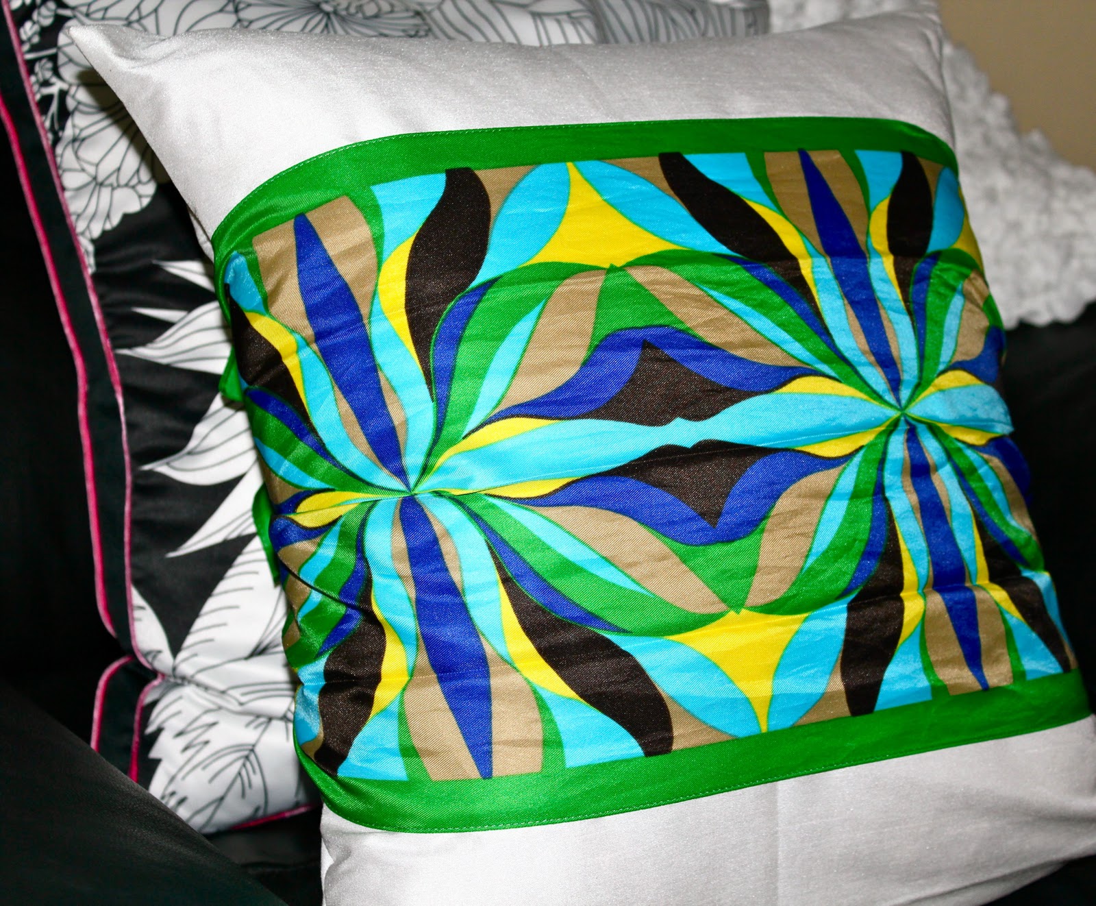 Swirls of Happy: DIY Scarf Pillows