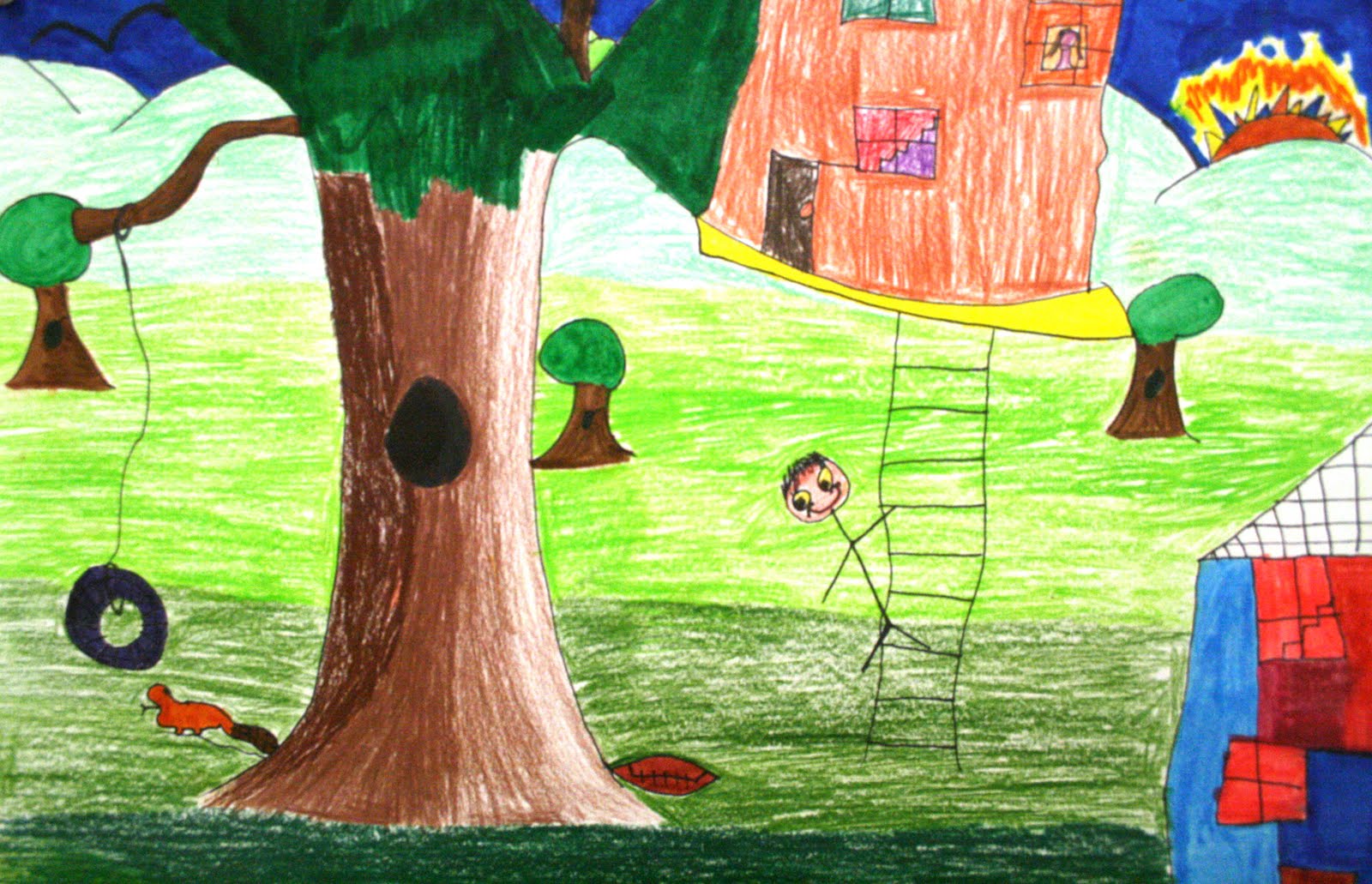 Monument Valley Regional Middle School Art Class: One Line Drawings