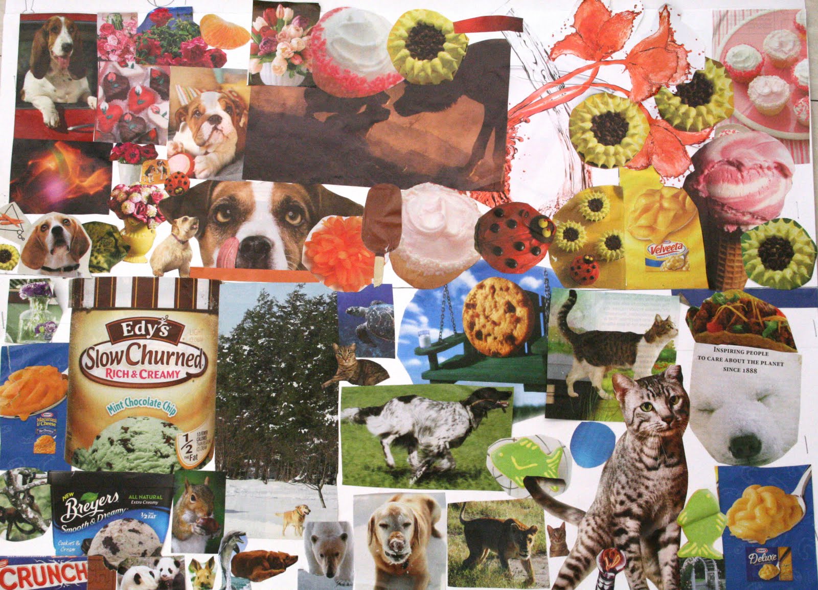 Monument Valley Regional Middle School Art Class: Warm & Cool Collages ...