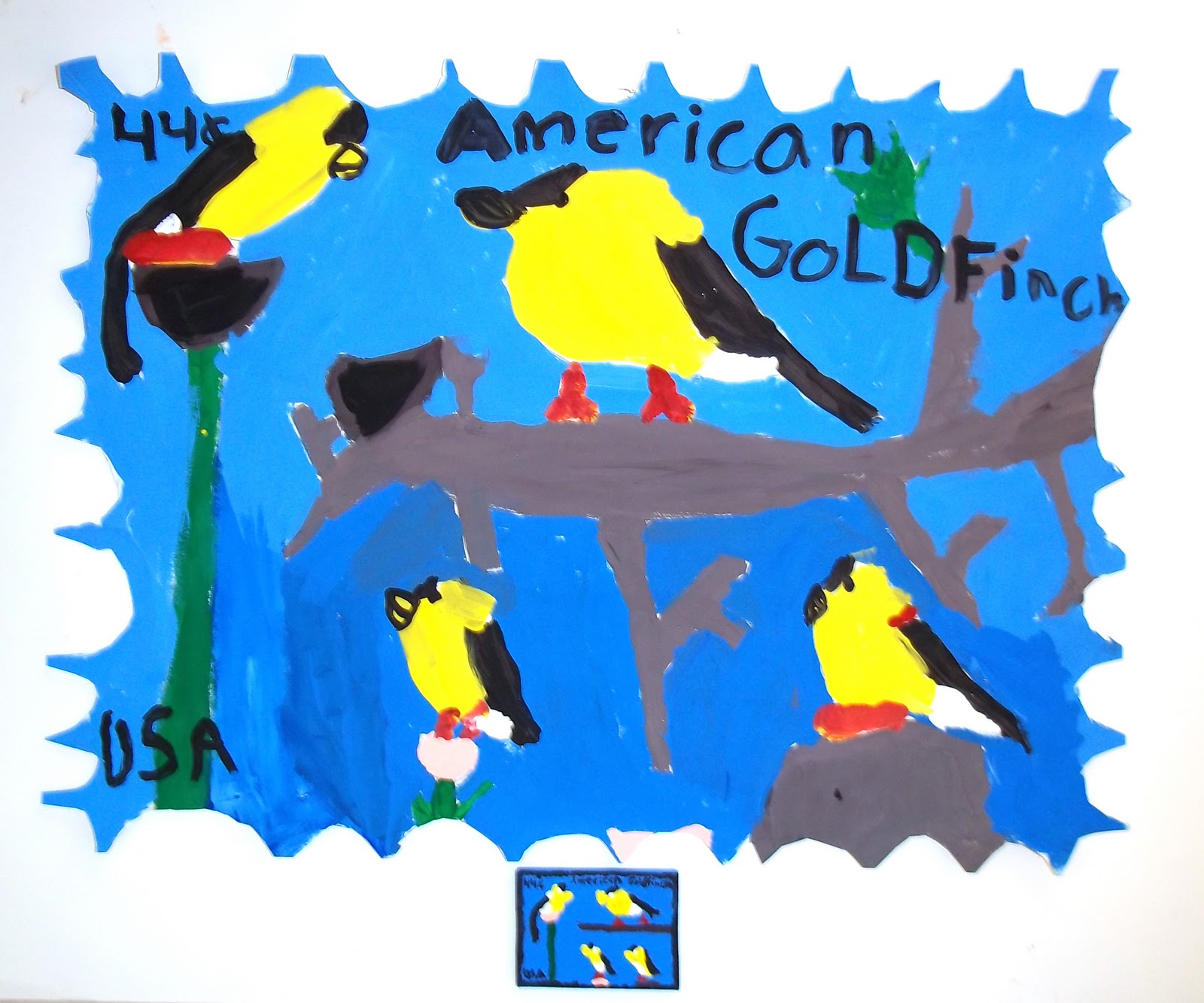 Monument Valley Regional Middle School Art Class: Postage Stamp ...