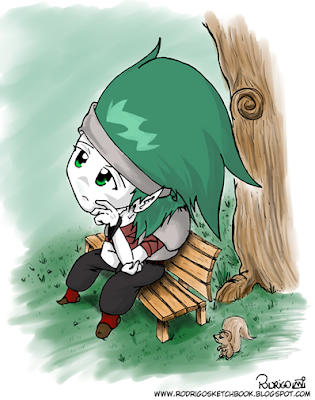 Rodrigo Sketch Book: Chigu's Thoughtful Color version!!!