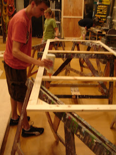 Strayer-Wood Theatre: Stock Flat Construction