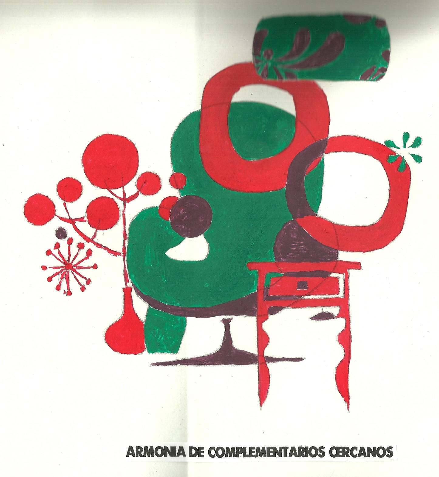 diseño artistico: ARMONIA DE COMPLEMENTARIOS CERCANOS