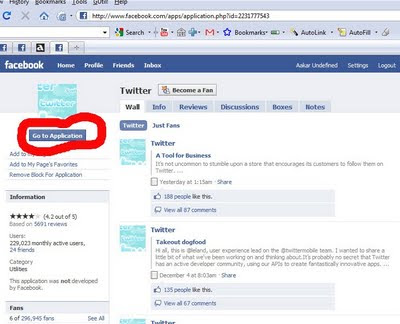 Update Facebook Status From Twitter