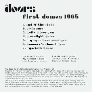 boogie woody: The Doors - First Demos [1965]