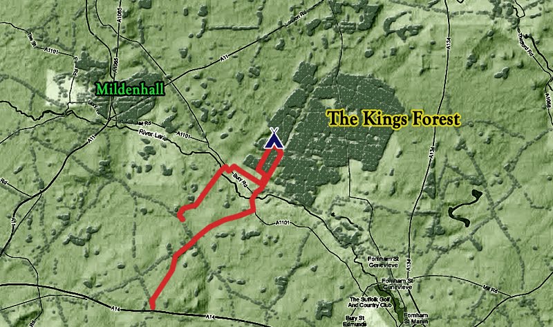 ALL THINGS BUSHCRAFT: 'Icknield Way' to 'Kings Forest' Hike - Dec 2010