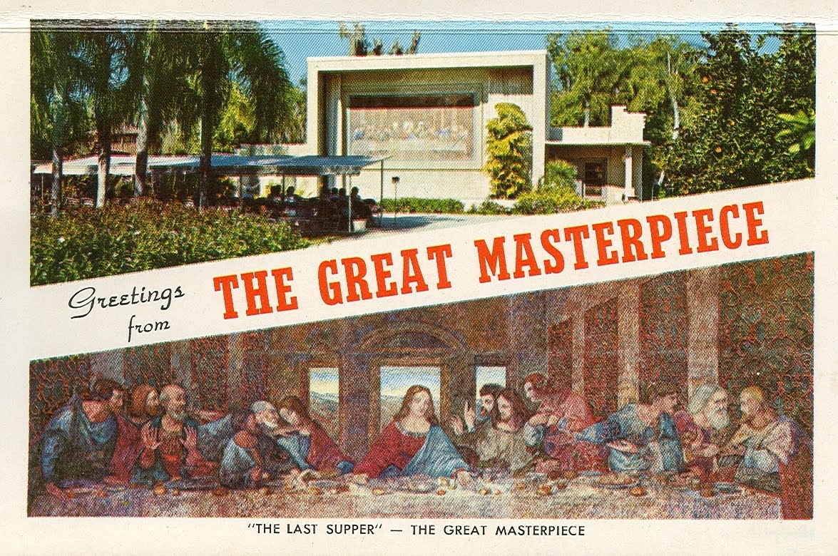Vintage Travel Postcards: The Great Masterpiece - Masterpiece Gardens
