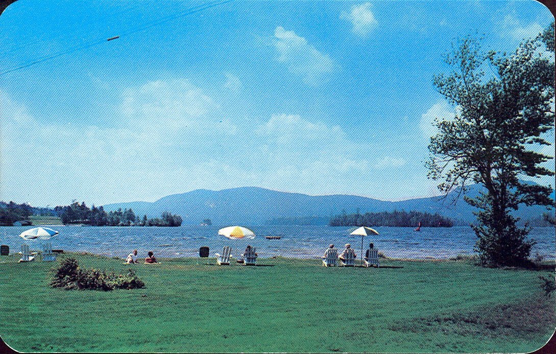 Vintage Travel Postcards: Blue Mountain Lake, New York