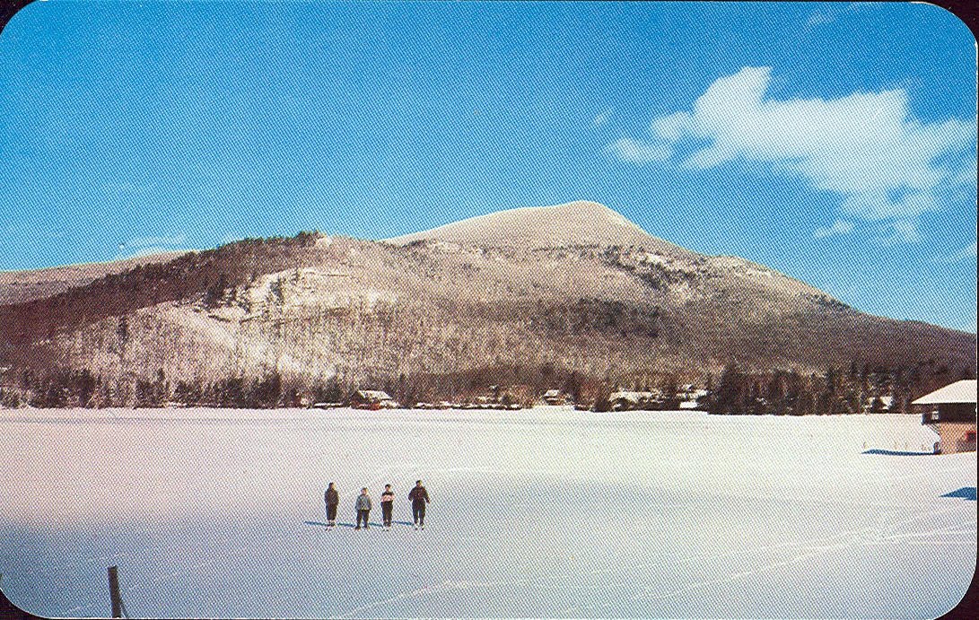 Vintage Travel Postcards: Blue Mountain Lake, New York