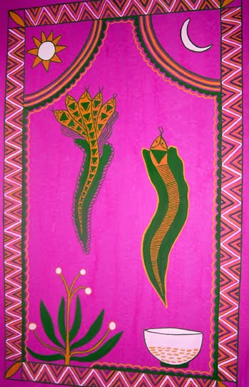 pritima vats: Traditional Manjusha painting