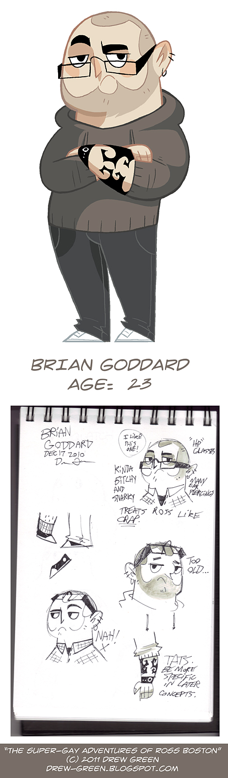 The Art of Drew Green - Art Blog: Super-Gay Profile - Brian Goddard