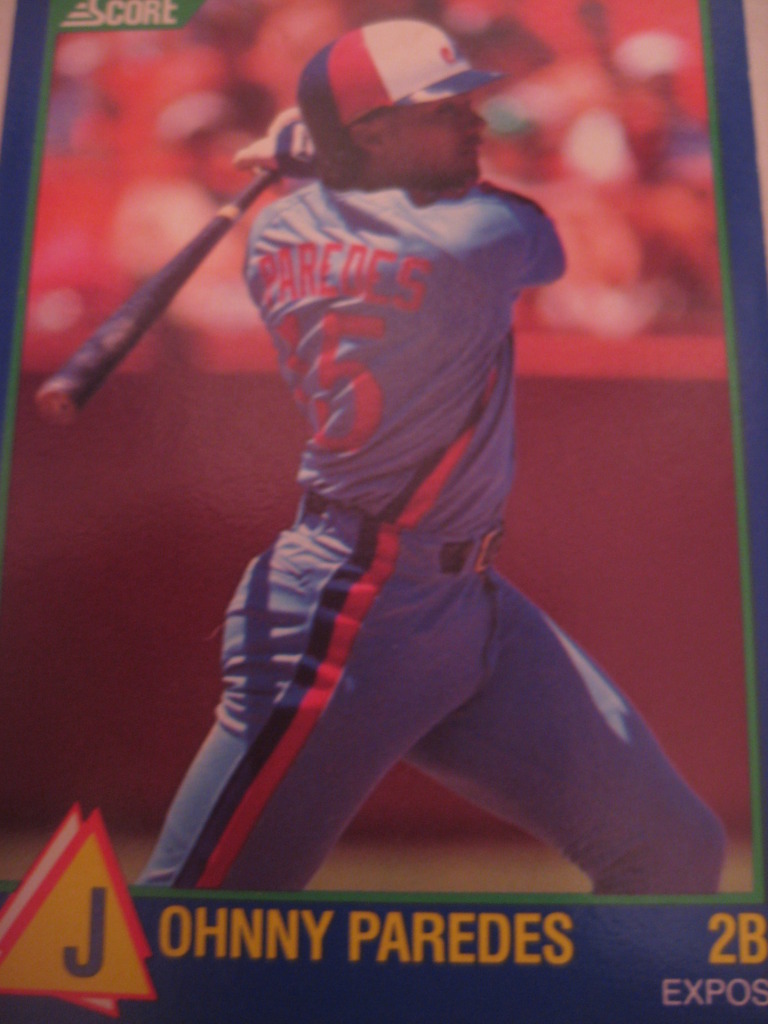 Baseball Cards Come to Life!: Johnny Paredes gave all his cards away