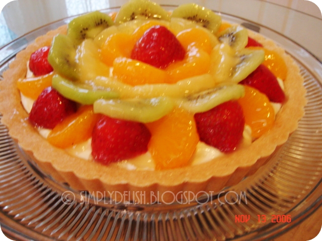 White Chocolate Fruit Tart | Simply Delish...