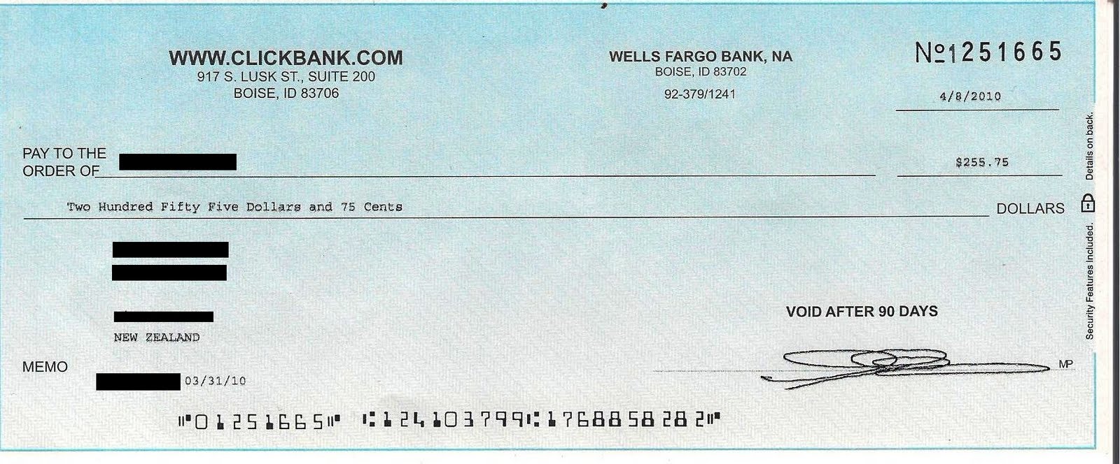...MY JOURNEY TO FINANCIAL FREEDOM: My First Check!!!!