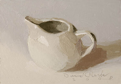 The Very Small Paintings of David Oleski: A Porcelain Pitcher