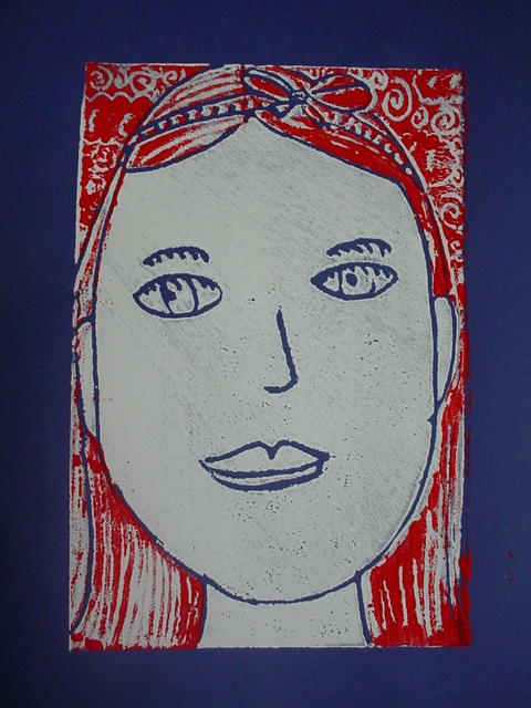 Mrs. Knight's Smartest Artists: Reductive printmaking: self-portraits