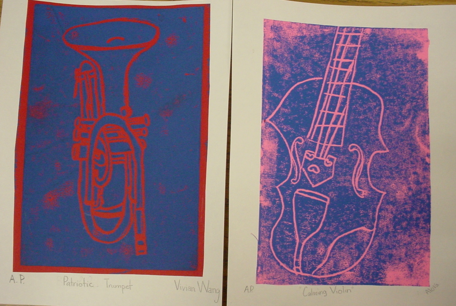 Mrs. Knight's Smartest Artists: Musical Instrument Prints
