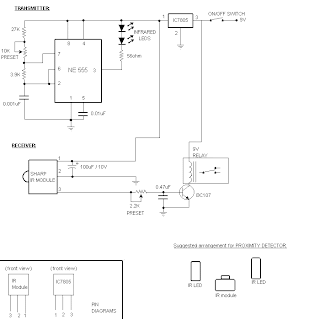 Electronic Circuits And Projects: Infrared beam barrier/ proximity sensor