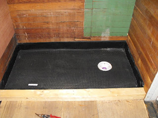 Aycock-Morgan House: Shower mud bed