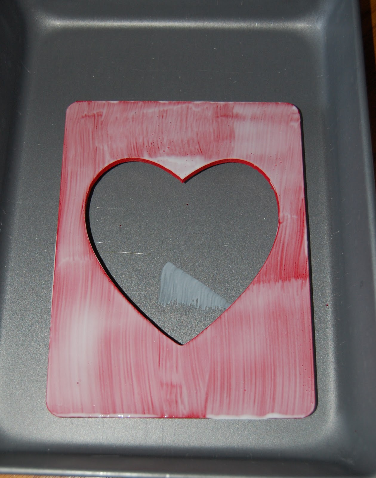 kristy.makes: diy: valentine's day glitter frame.