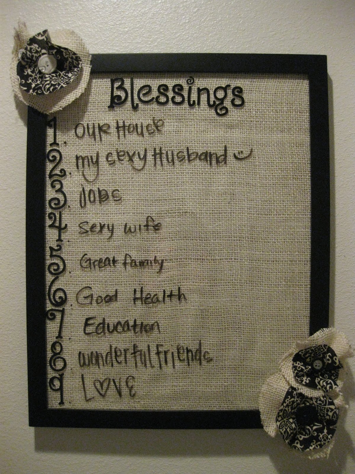 Scott & Morgan: Blessing Board