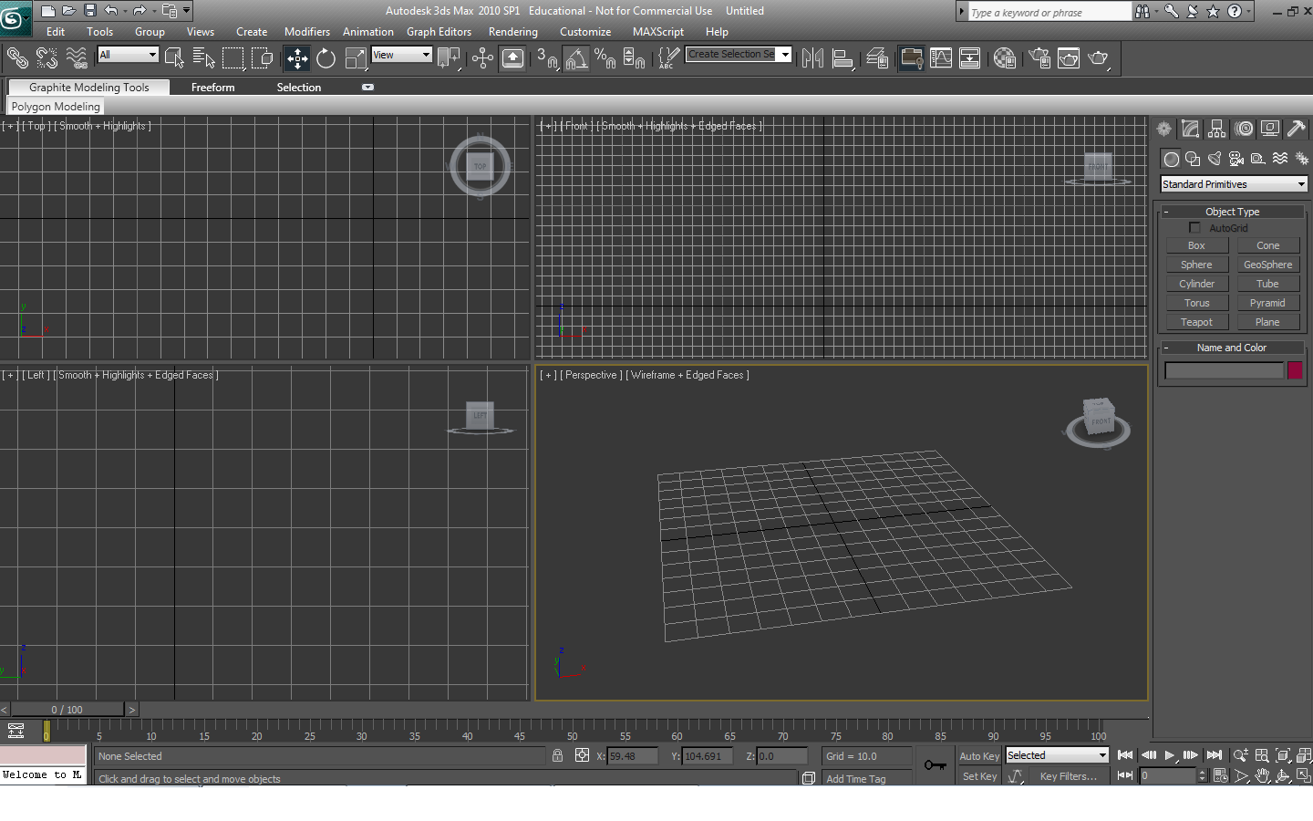 Unit 64: Task 3: How to create a polygon in 3Ds Max