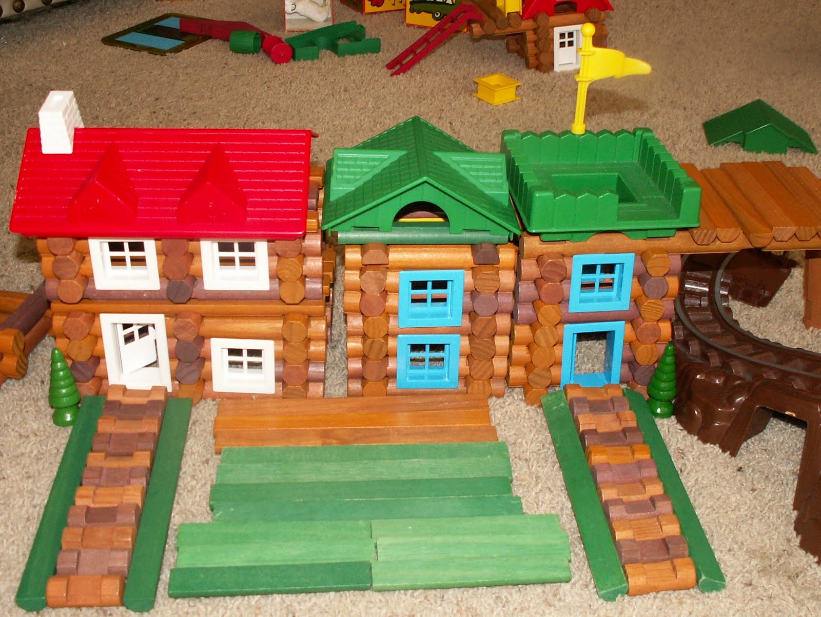 Keeping up with the Greniers!: "Lincoln Log Village" has taken over our ...