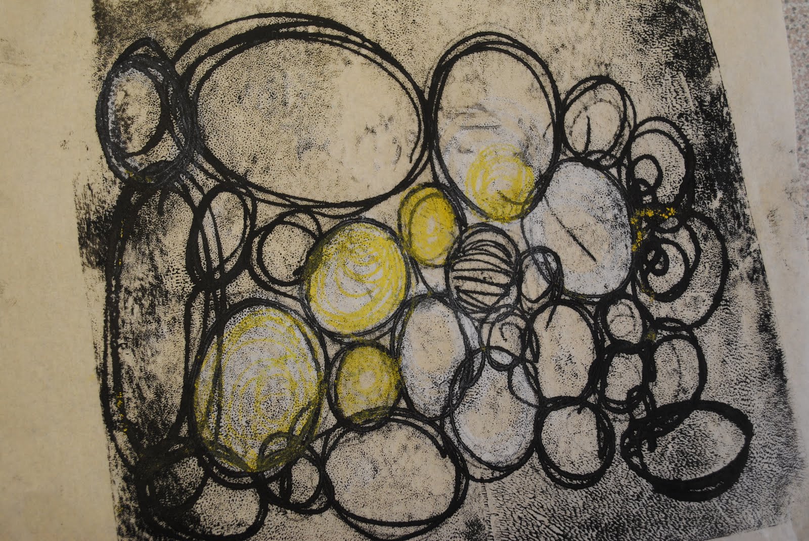 Papermice...: Been monoprinting...