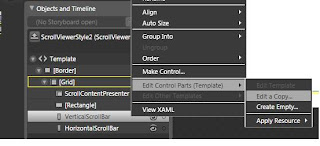 Shrey Chouhan's Blog: Creating a Custom Scroll Viewer Template in XAML using Expression Blend