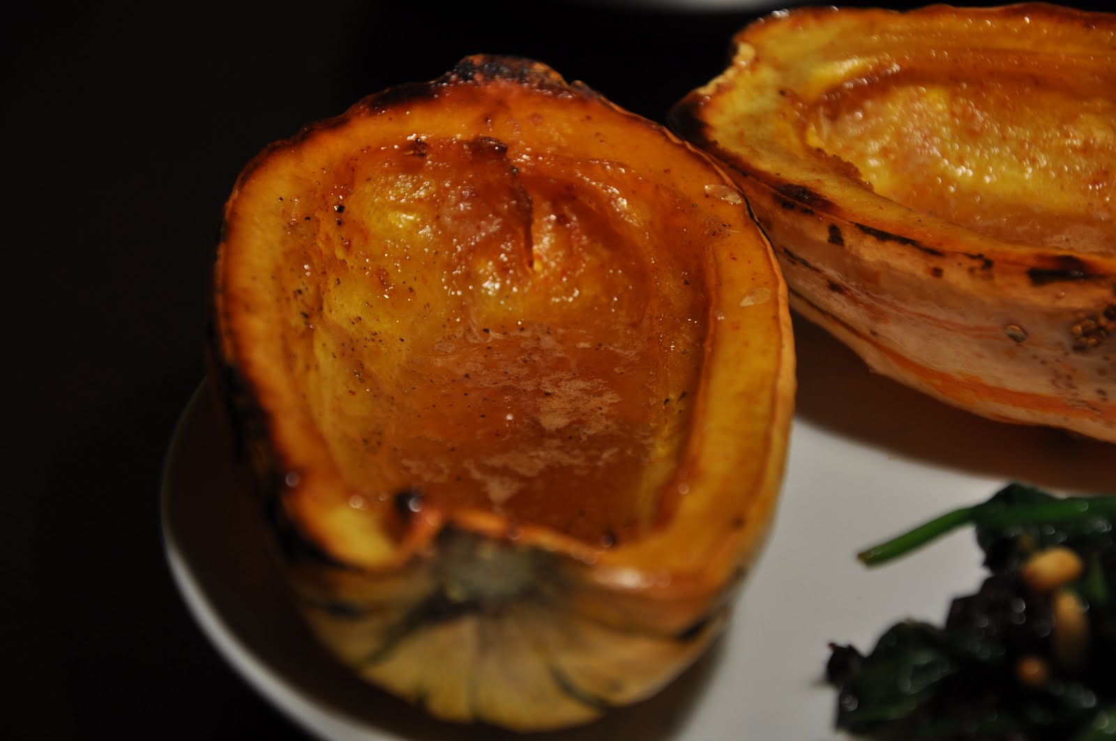 Slice of Rice: Maple-Roasted Delicata Squash and Spinach Catalan-Style