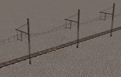 Trainz: Tracks with catenaries