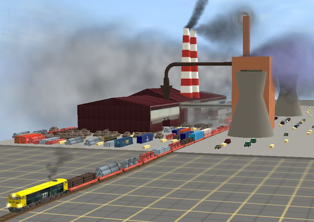 Trainz: Multiple Industry station + products list + flatcar for them