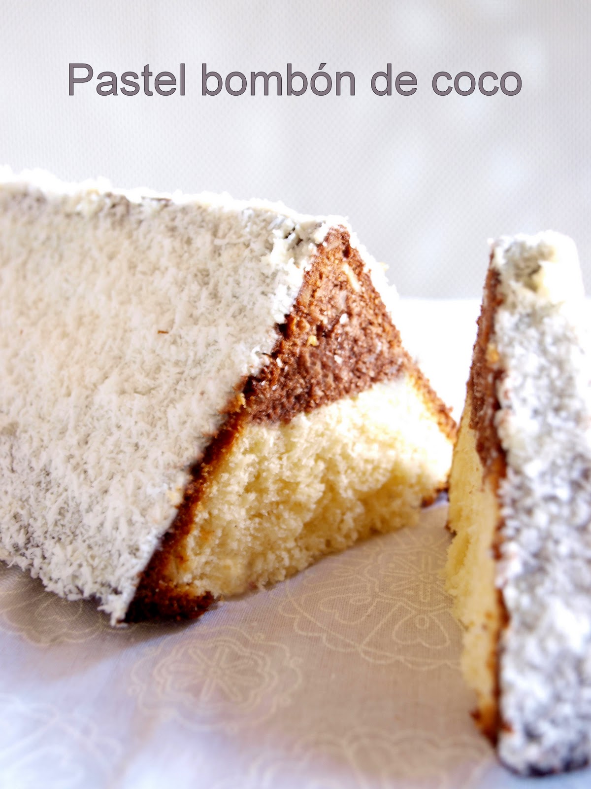 Bocados dulces y salados: PASTEL BOMBÓN DE COCO