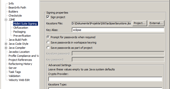ignisvulpis: How to sign a J2ME midlet with a Verisign code signing ...