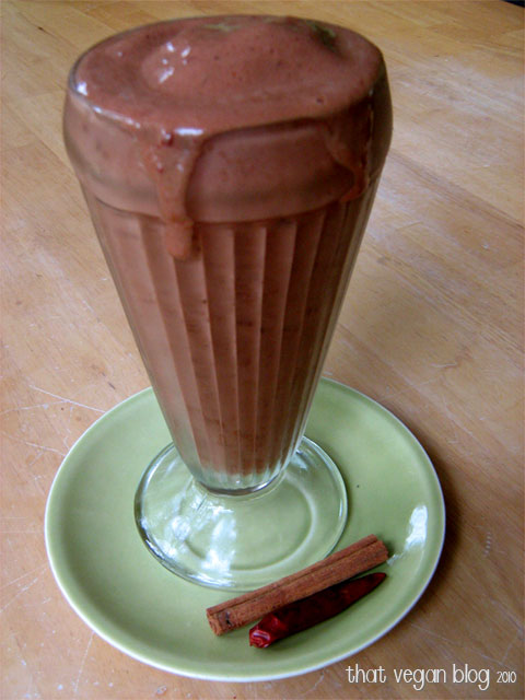 VeggieVores: vegan chocolate + chile shake