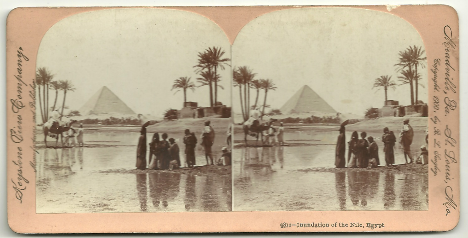 Vintage 3D: Inundation of the Nile, Egypt