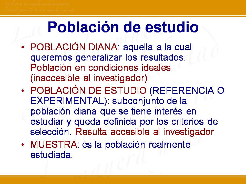 Ámbito de un estudio de investigación