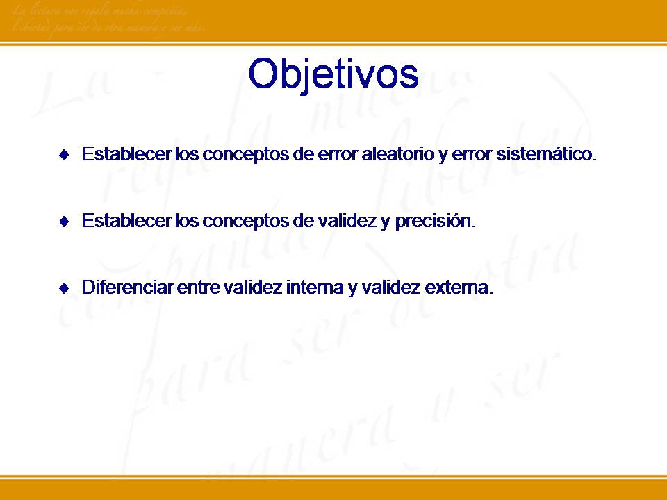 Error aleatorio, sistemático, precisión y validez
