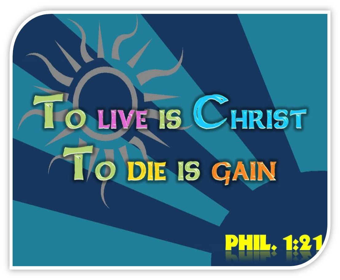 T-shirt To live is Christ | Gospel Tees Wear - Gospel T-Shirts, Christian