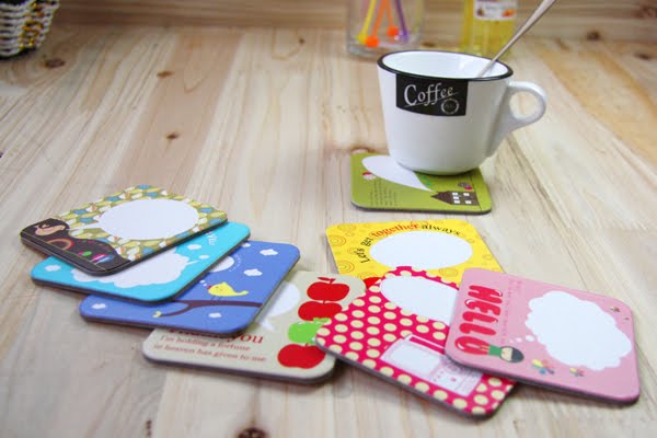 Shopping with Tea: Beautiful Coasters Set
