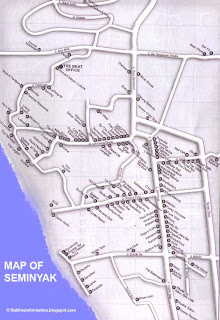 Bali Free Information: Seminyak Map